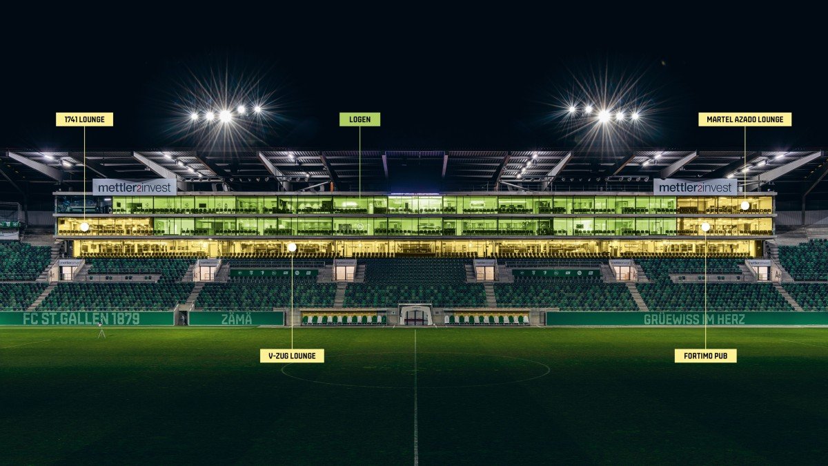 Kybunpark St.Gallen in St. Gallen mieten für Events | eventlokale.ch